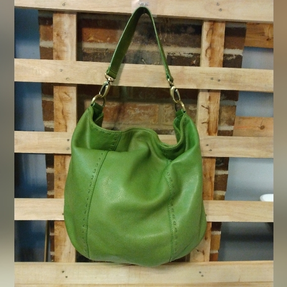 Sigrid Olsen | Bags | Sigrid Olsen Gorgeous Green Apple Genuine Leather ...